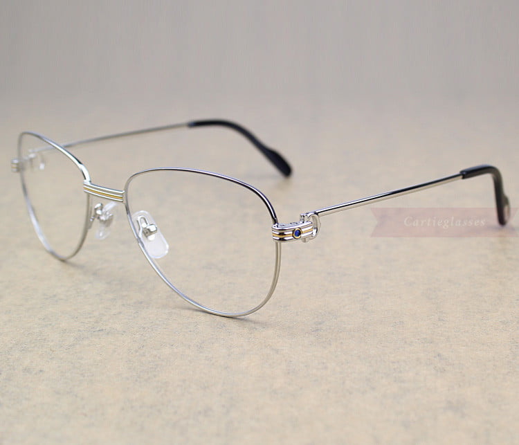 Cartier Retro Double Bridge Diamond Full Frame Eyeglasses CT1130 ...