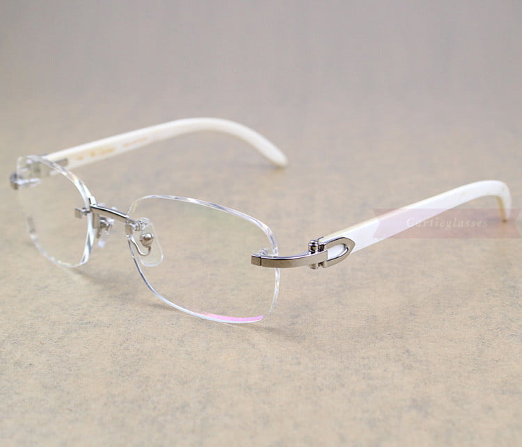 Cartier Eyeglasses Classic Buffalo Horn Rimless Ct3524015 Cartieglasses