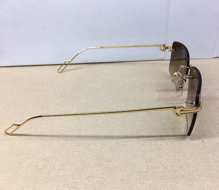 Cartier Sunglasses Eyeglasses Classic C Decor Metal Rimless Ct01131 Cartieglasses