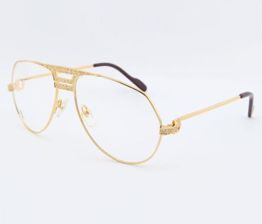 Cartier Retro Double Bridge Diamond Full Frame Eyeglasses CT1130 ...