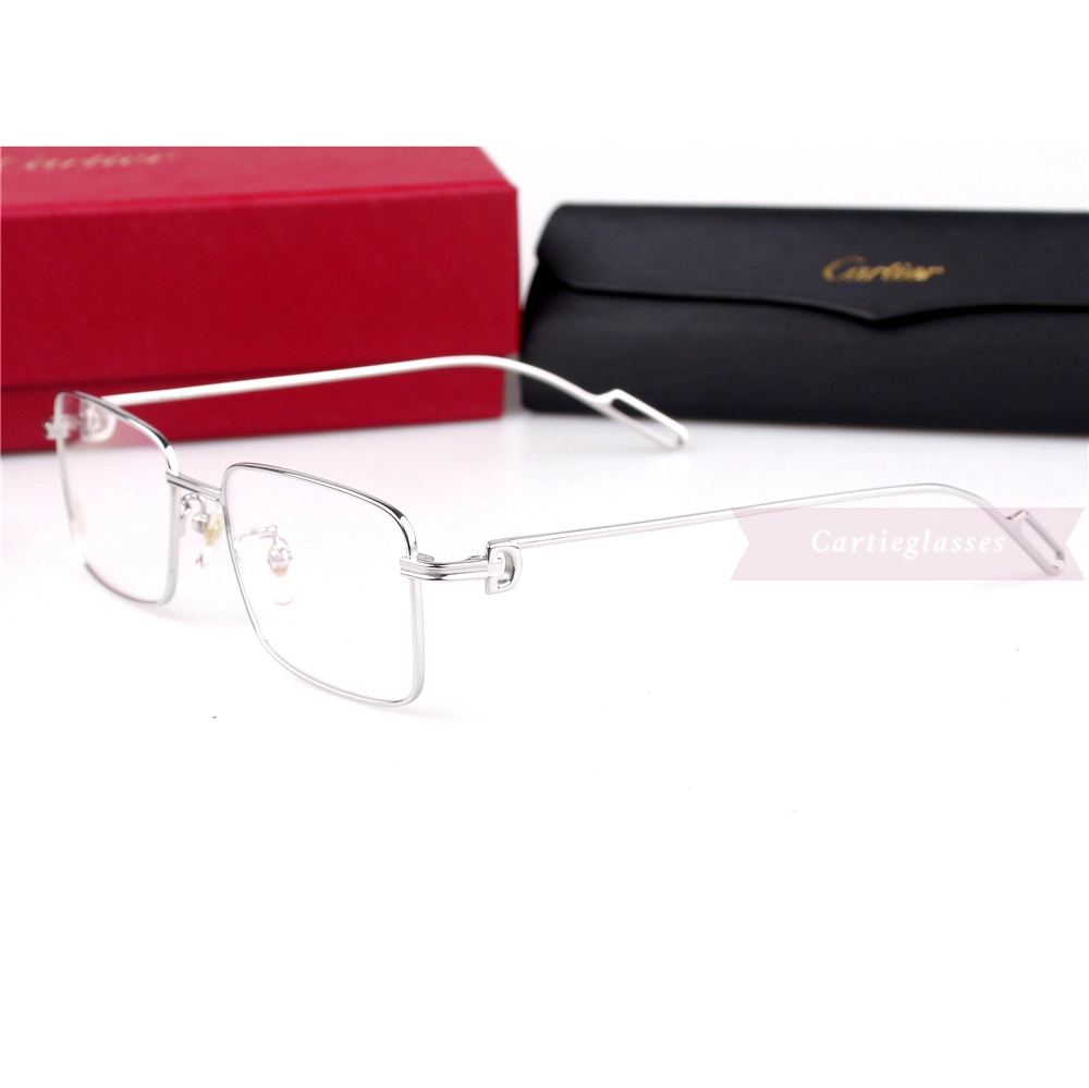 Cartier Titanium Metal C Decor Full Frame Eyeglasses CT0219 - Cartieglasses